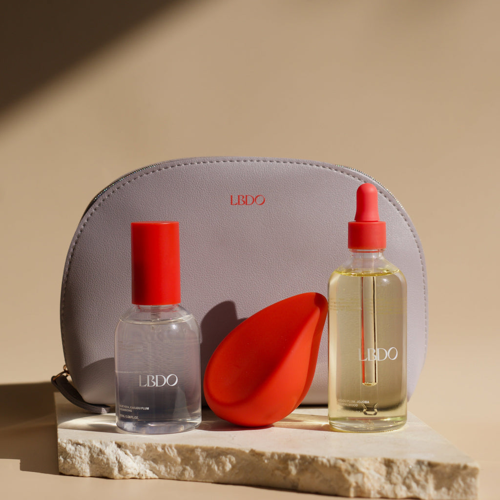 LBDO Essensual Series | Vibrator, Lube, Massage Oil & Pouch – LBDO AU